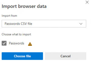 How to export/import your saved passwords in Microsoft Edge – Helptech Group, LLC